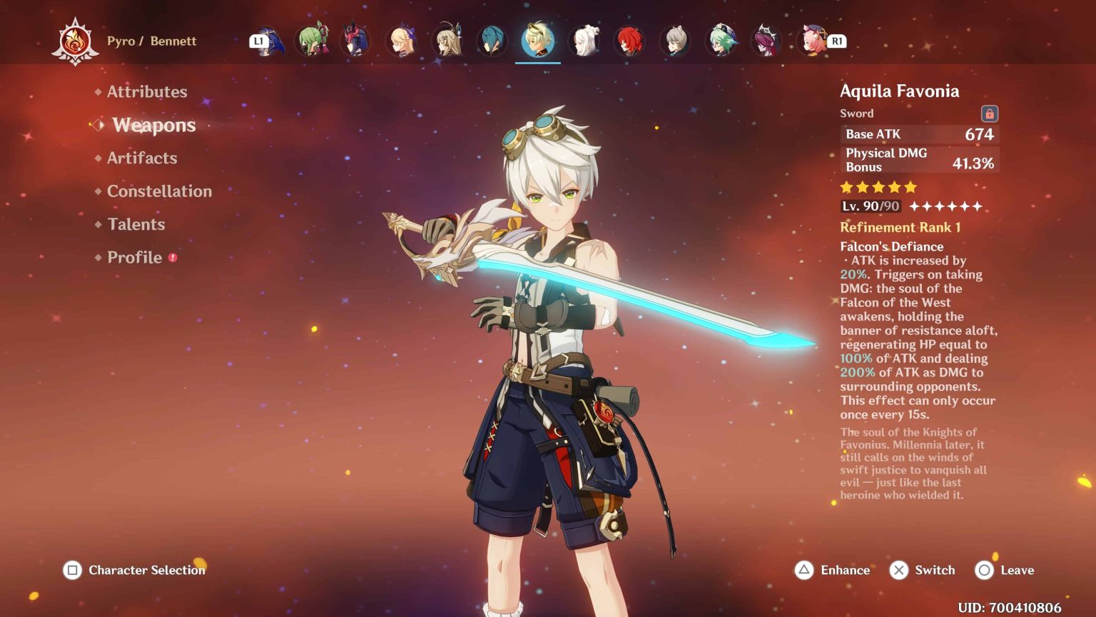 Bennett Genshin Impact 2025 – Best Build Weapons & Artifact